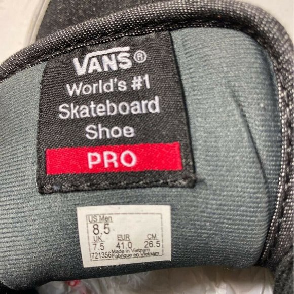 Vans | Shoes | Vans Pro Ultracush Mens Skate Sneakers Black Lace | Poshmark